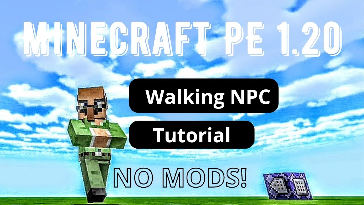 1.20 Walking NPC Tutorial [New command for 1.20] NO MODS! [NO MUSIC] - YouTube