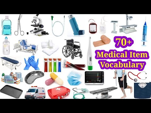 Medical Item Vocabulary || Medical Items Name In English With Pictures ...
