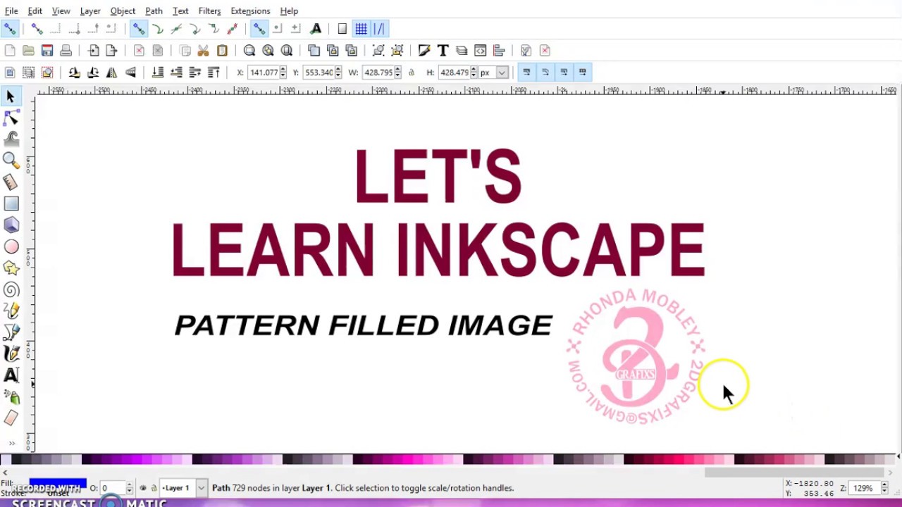 22 Pattern filled image - YouTube
