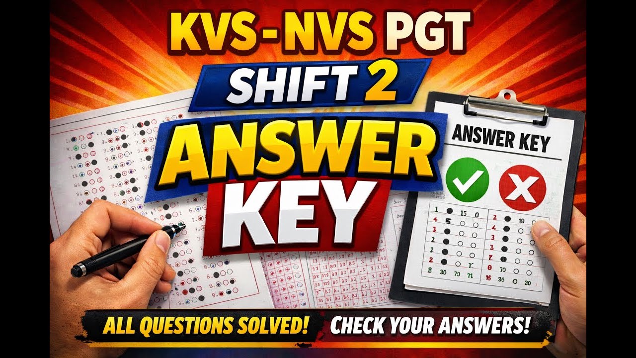KVS NVS Shift - 2 Evening Shift Answer Key - YouTube