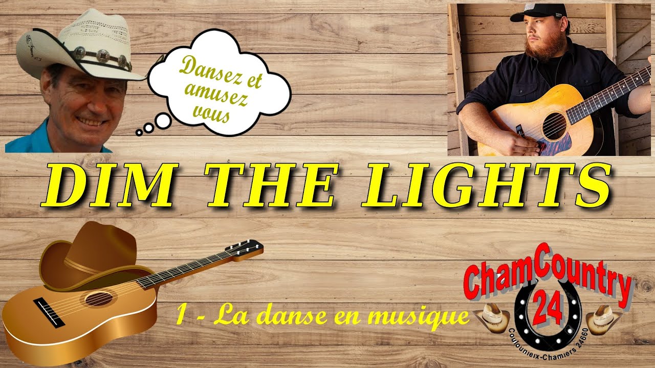 Dim the lights - Line dance country ( Démo & Teach Fr) - YouTube