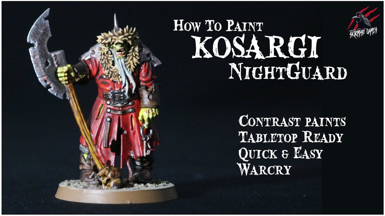 HOW TO PAINT KOSARGI NIGHTGUARD SOULBLIGHT GRAVELORDS - Warhammer ...