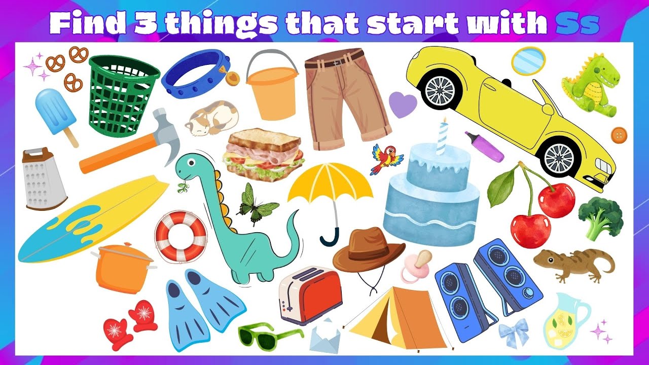 ALPHABET I SPY LETTER S | I SPY FOR KIDS | I SPY WITH MY LITTLE EYE ...