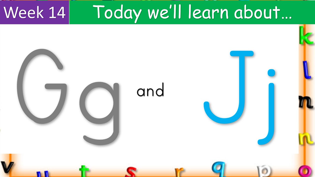 Letters Gg and Jj - YouTube