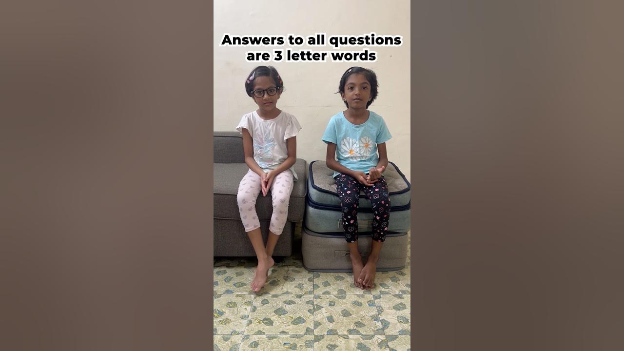 Kids Trivia Quiz - All Answers are 3 letter words | Quick thinking Quiz #trivia #quiz #english # ...