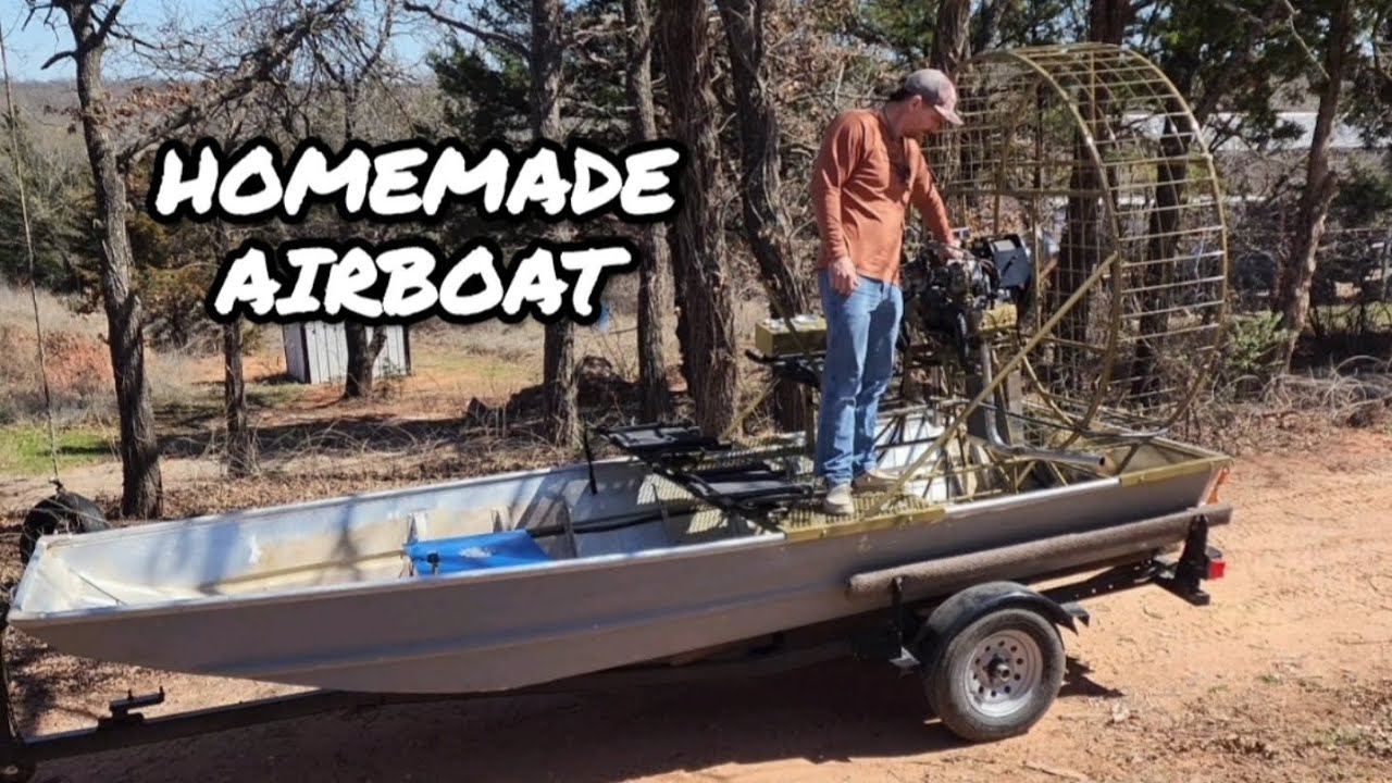 HOMEMADE AIRBOAT, #homemadeairboat #airboat - YouTube