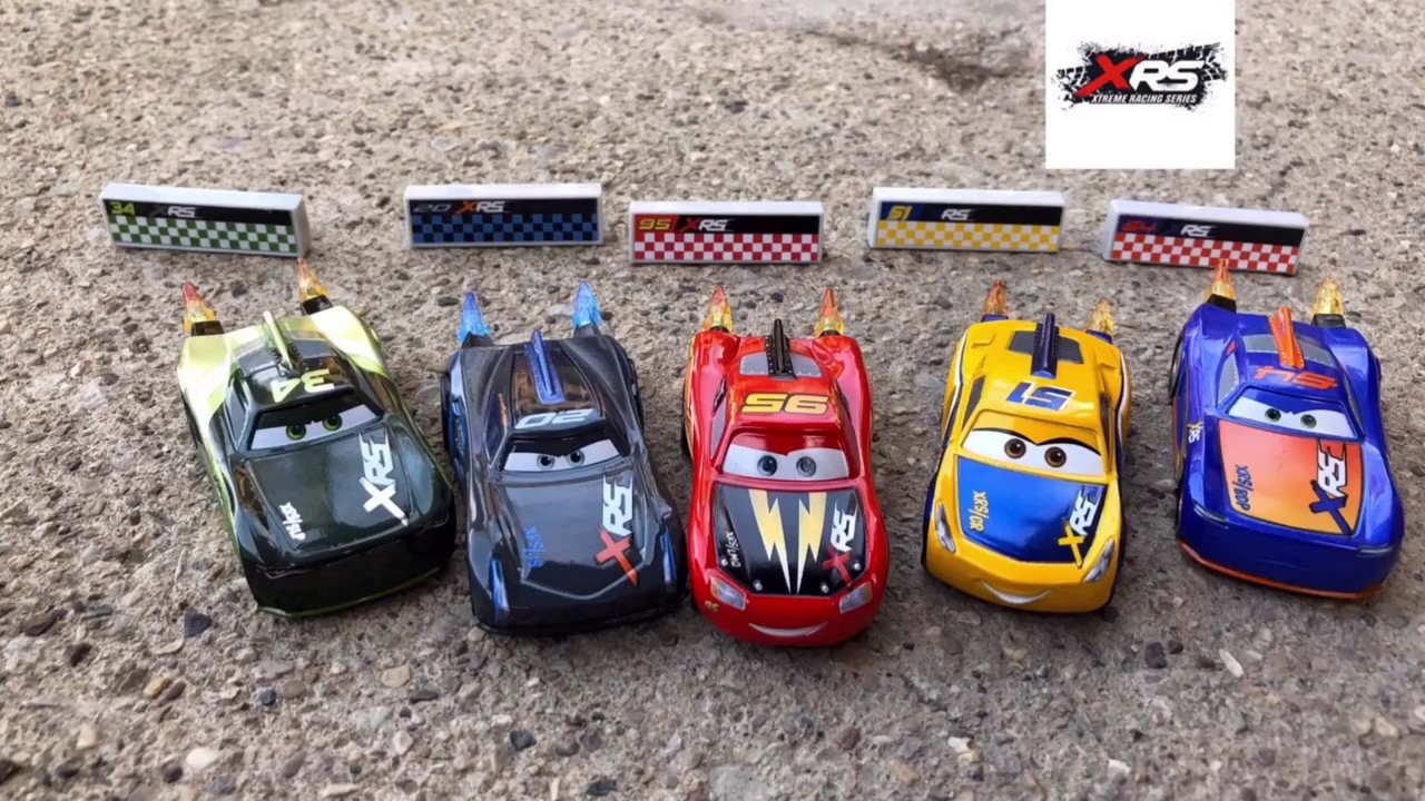 Mattel Pixar Cars 2020 XRS Rocket Racing McQueen, Cruz, Jackson, Barry ...