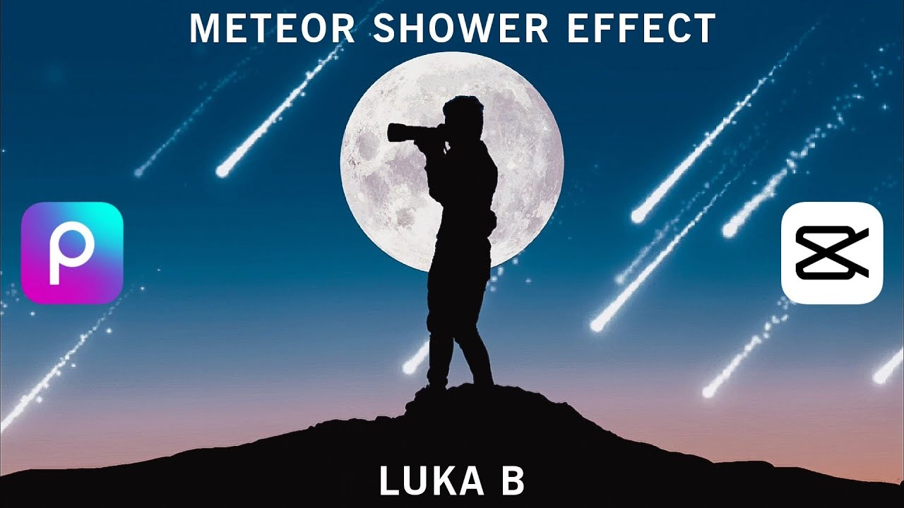 How to Create Meteor Shower Effect in CapCut and Picsart - YouTube