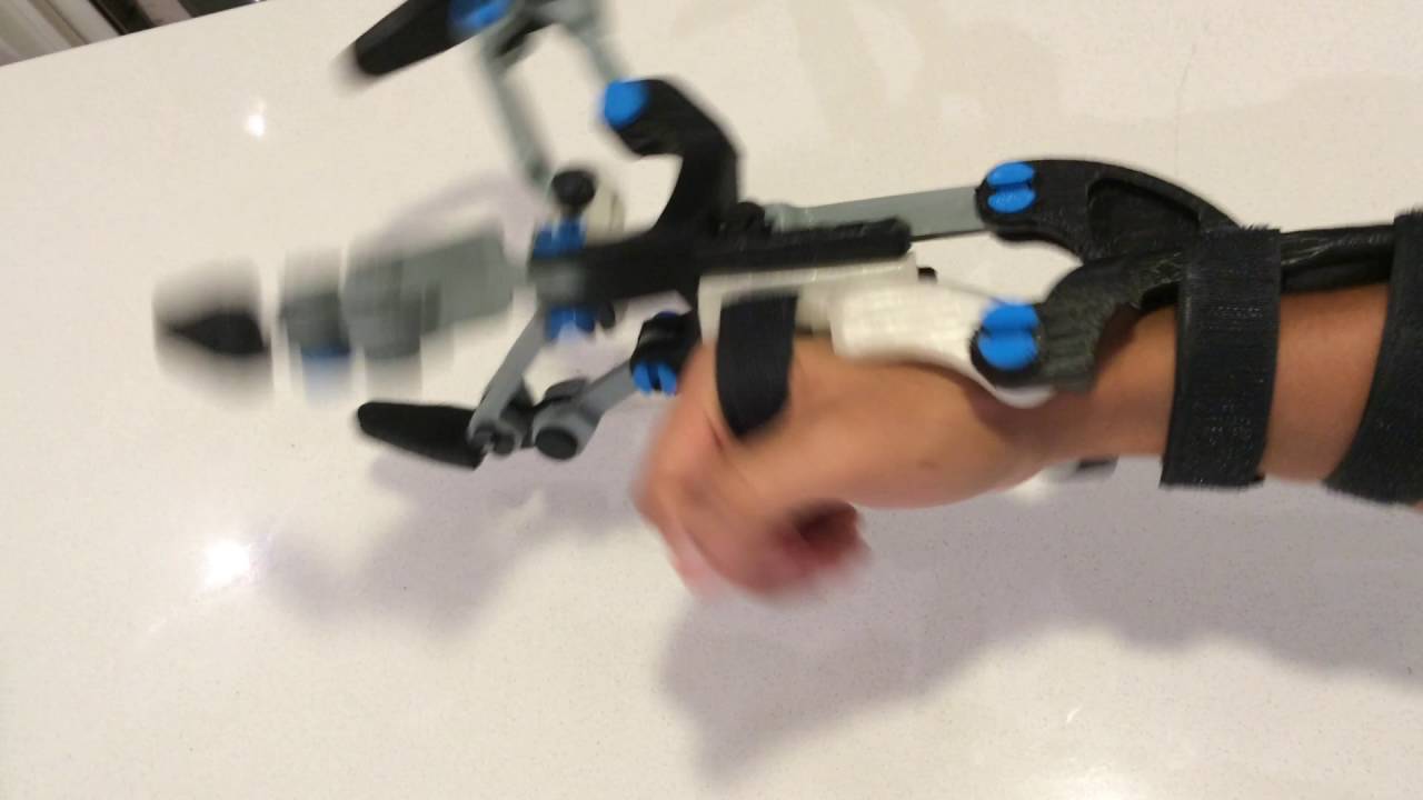 Black Ram Hand - Mark V (Robotic/Prosthetic Hybrid) - YouTube