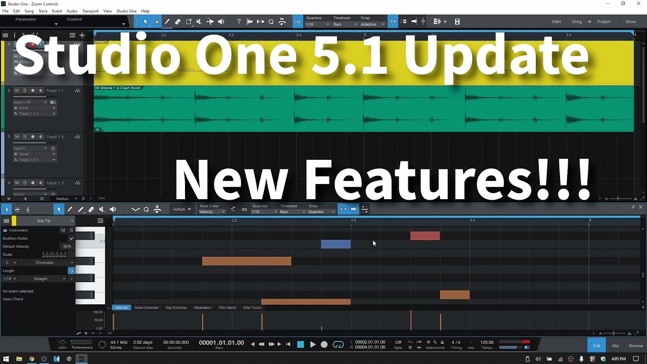 New Features in Studio One 5.1 - YouTube