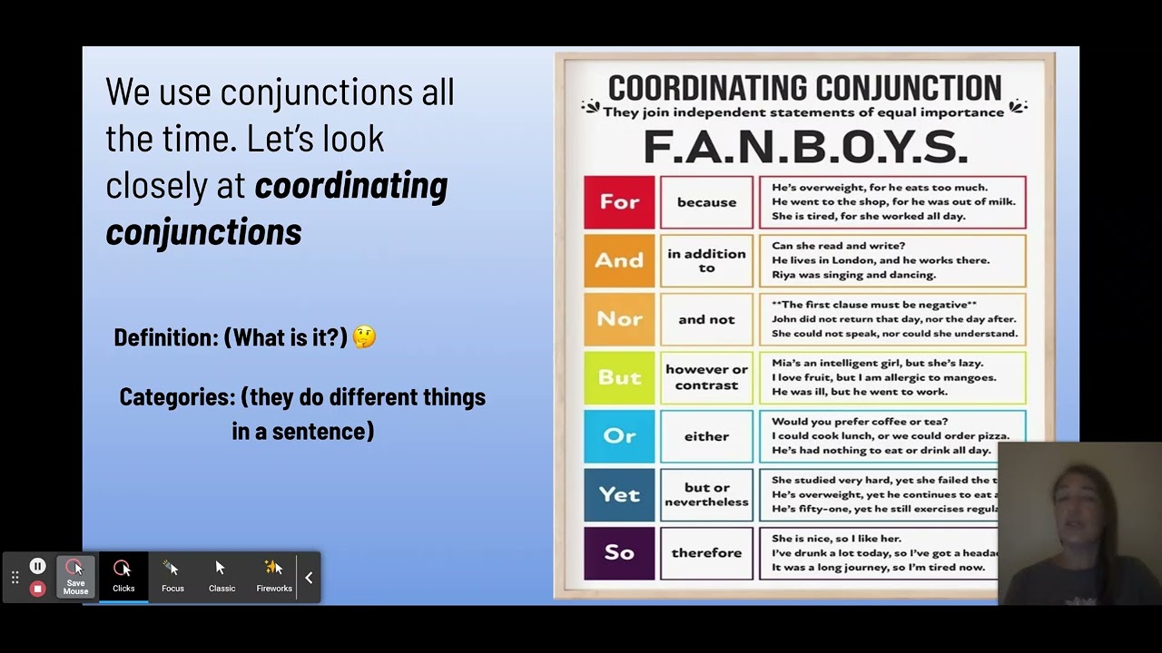 Introductions to conjunctions - Google Slides - YouTube