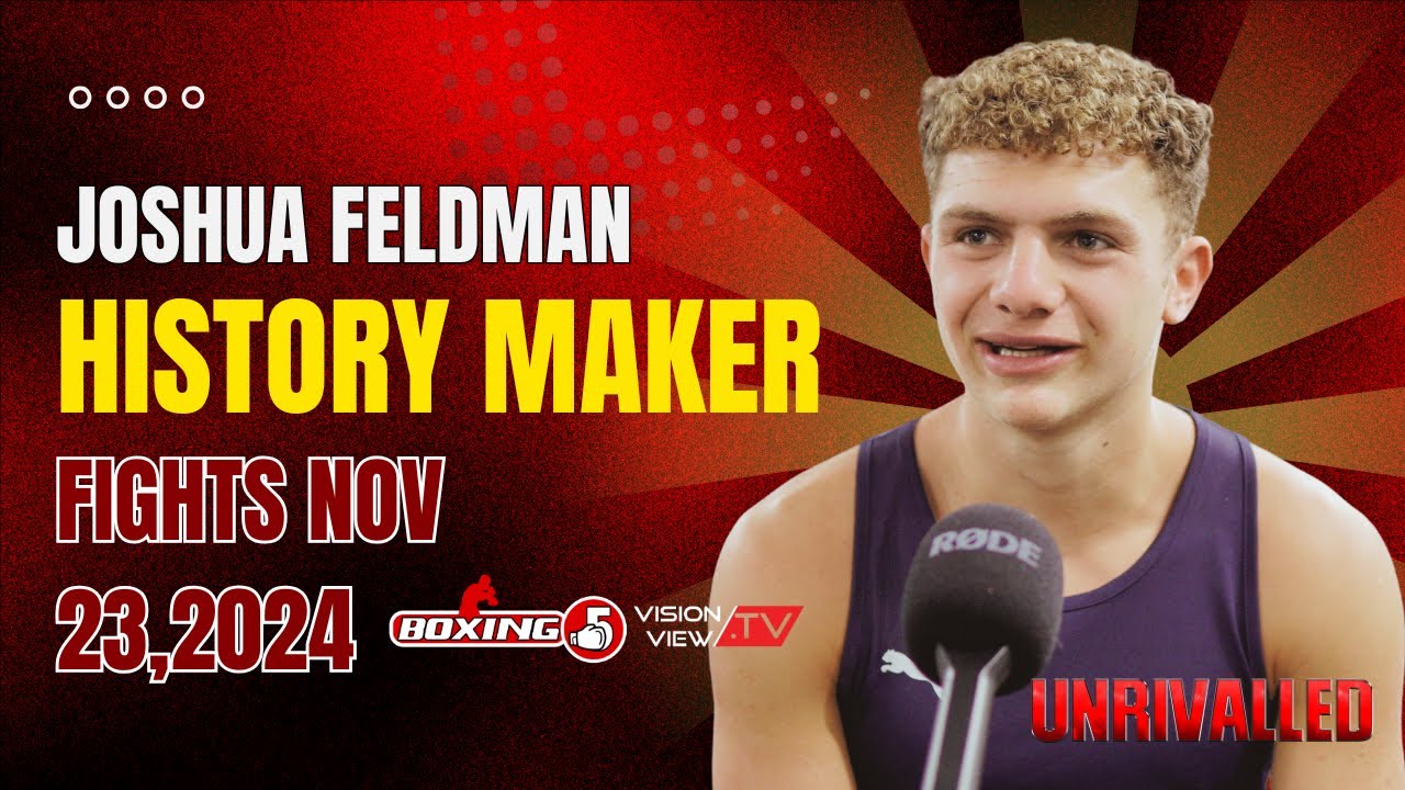 Joshua Feldman wanting to finish the year strong, happy to make history ...