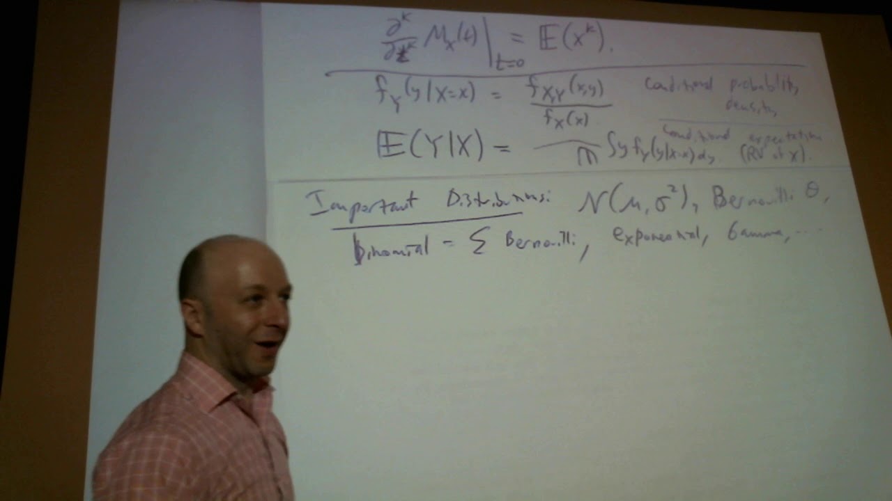 Rutgers Math 481 Statistics Prof. Kontorovich, Lecture 26, 5/03/2019 ...