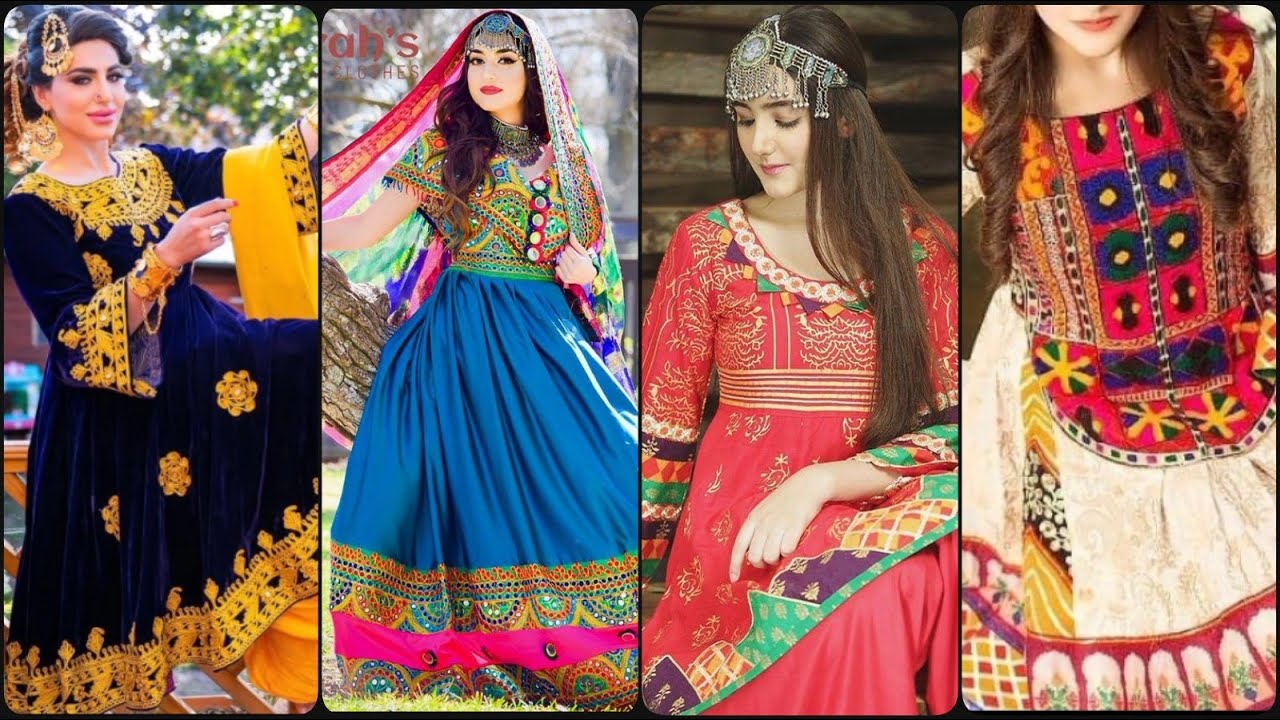 Amazing & Stylish Afghani, Pathani, Sindhi Embroidered Frocks Designs ...