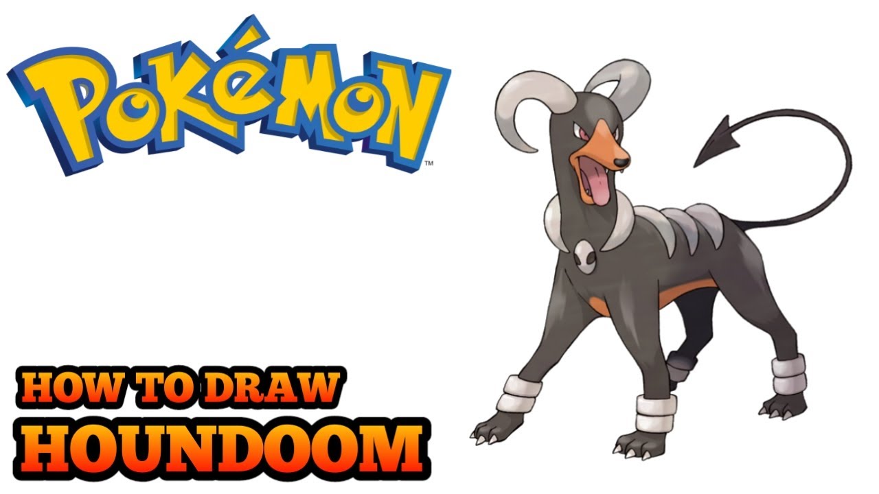 How To Draw Pokemon | Houndoom - YouTube