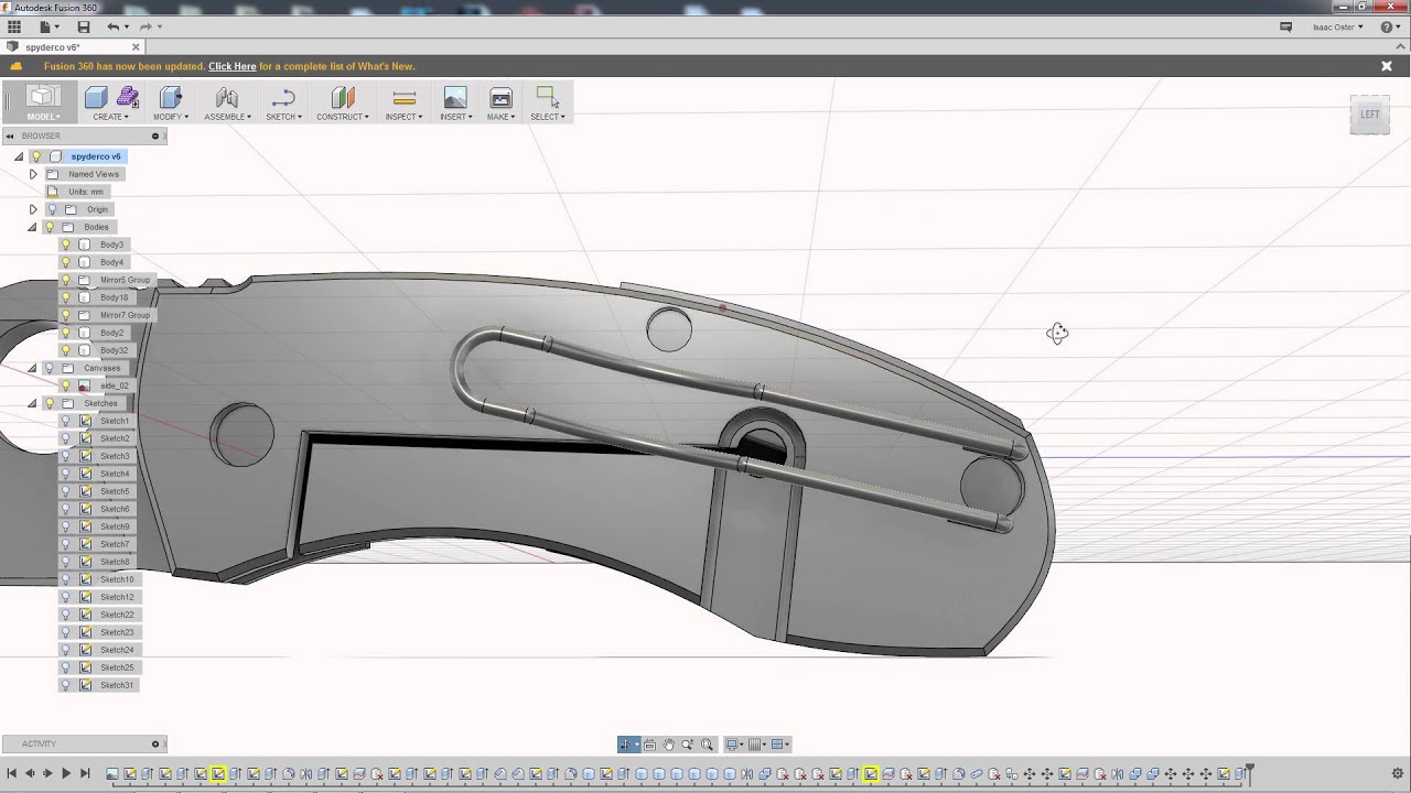 Fusion 360 Sample Project Ch 8 - Modeling the Spacer - YouTube