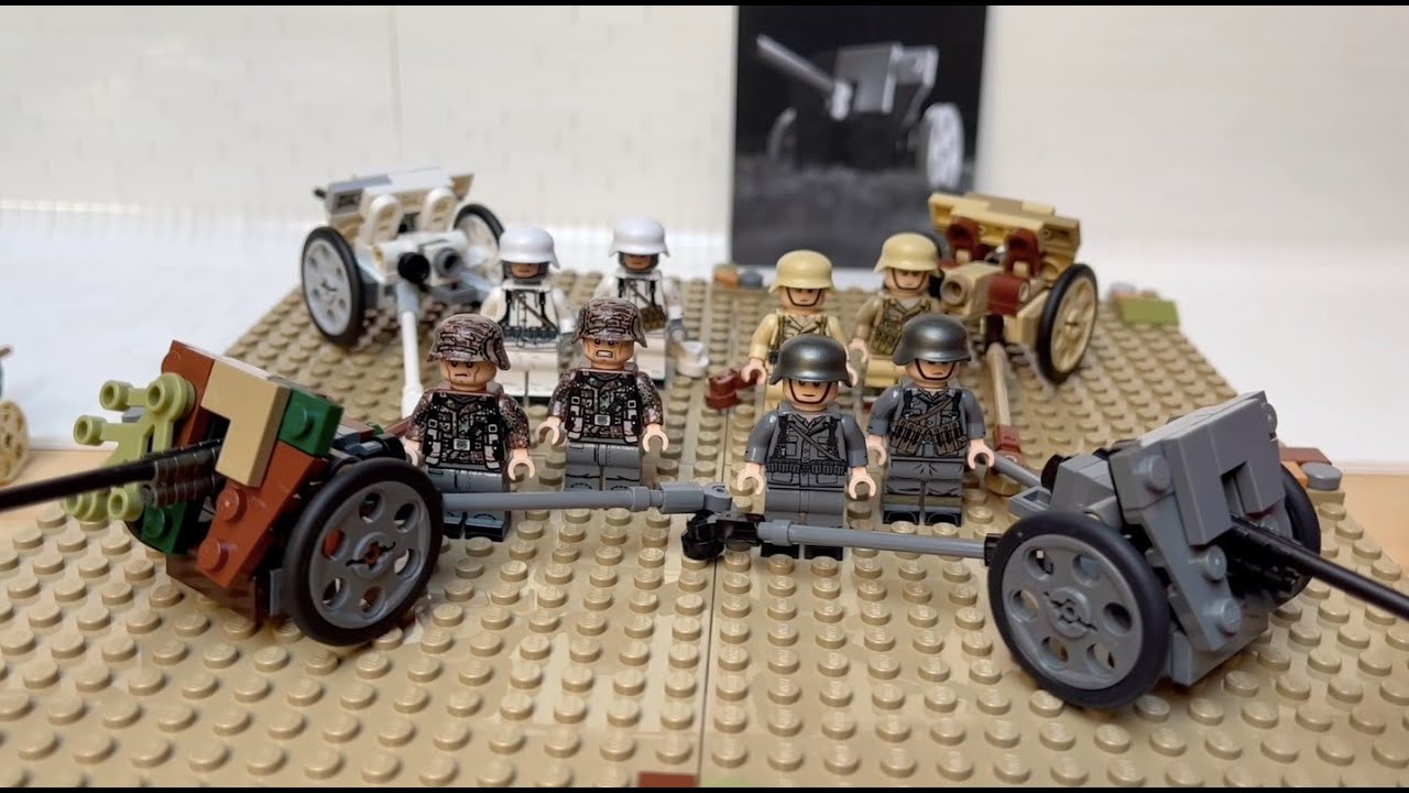 Custom LEGO Brickmania Japanese 47 mm Anti-Tank Gun Review And ...