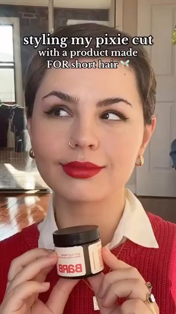 The Perfect Pixie with The Barb Shop Pomade - YouTube