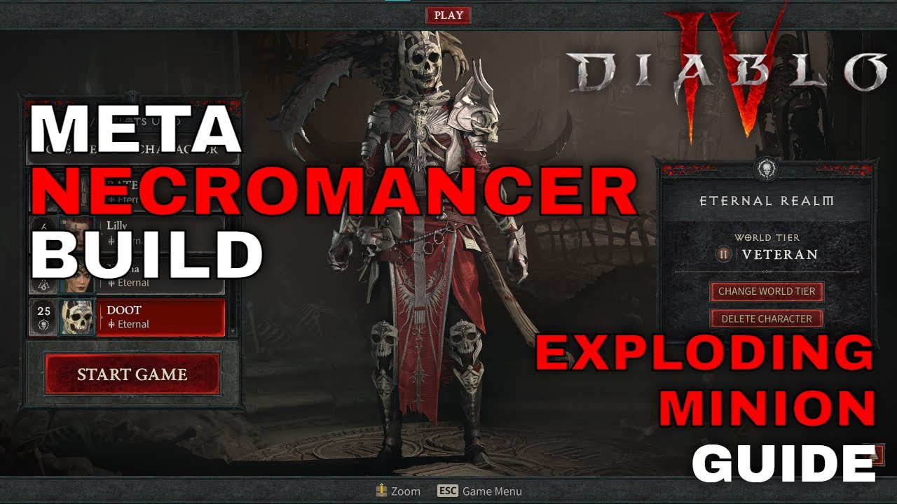 THIS IS SO BORKEN! | The META Necromancer EXPLODING MINION, Diablo 4 ...