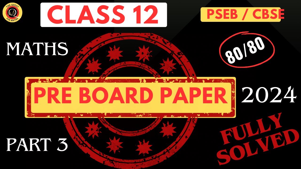 12TH | 2024 PREBOARD SAMPLE PAPER | Section C |Q 9 to Q11 |4 Marks ...