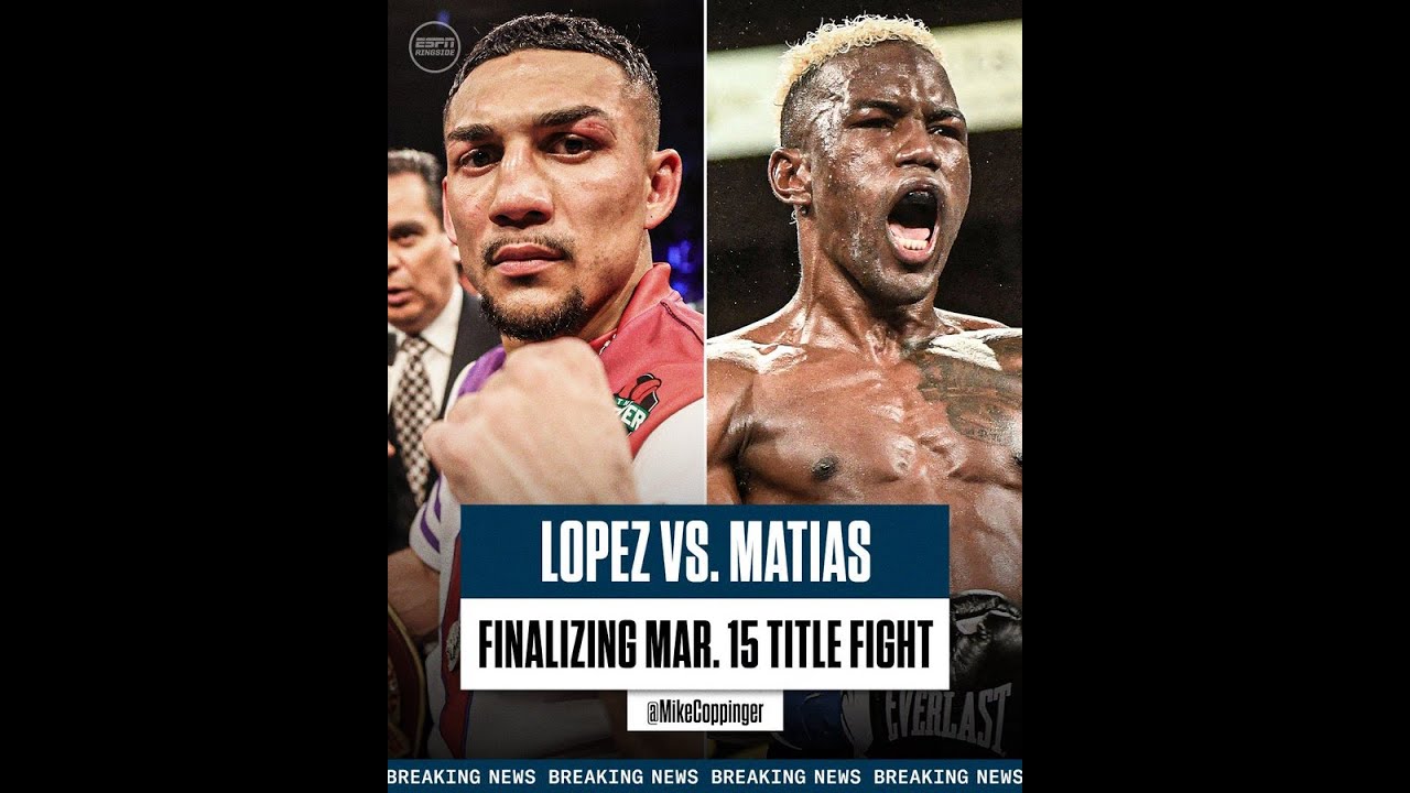Teofimo Lopez & Subriel Matias Are Finalizing A Deal To Fight In March ...
