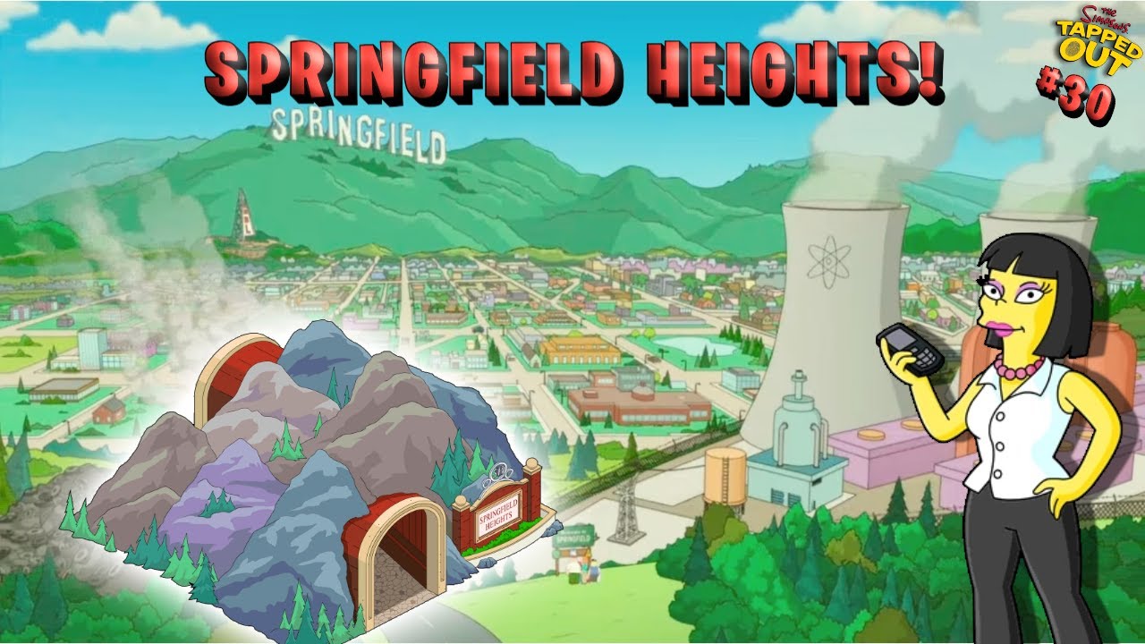 The Simpsons Tapped Out #30 | Unlocking Springfield Heights! - YouTube