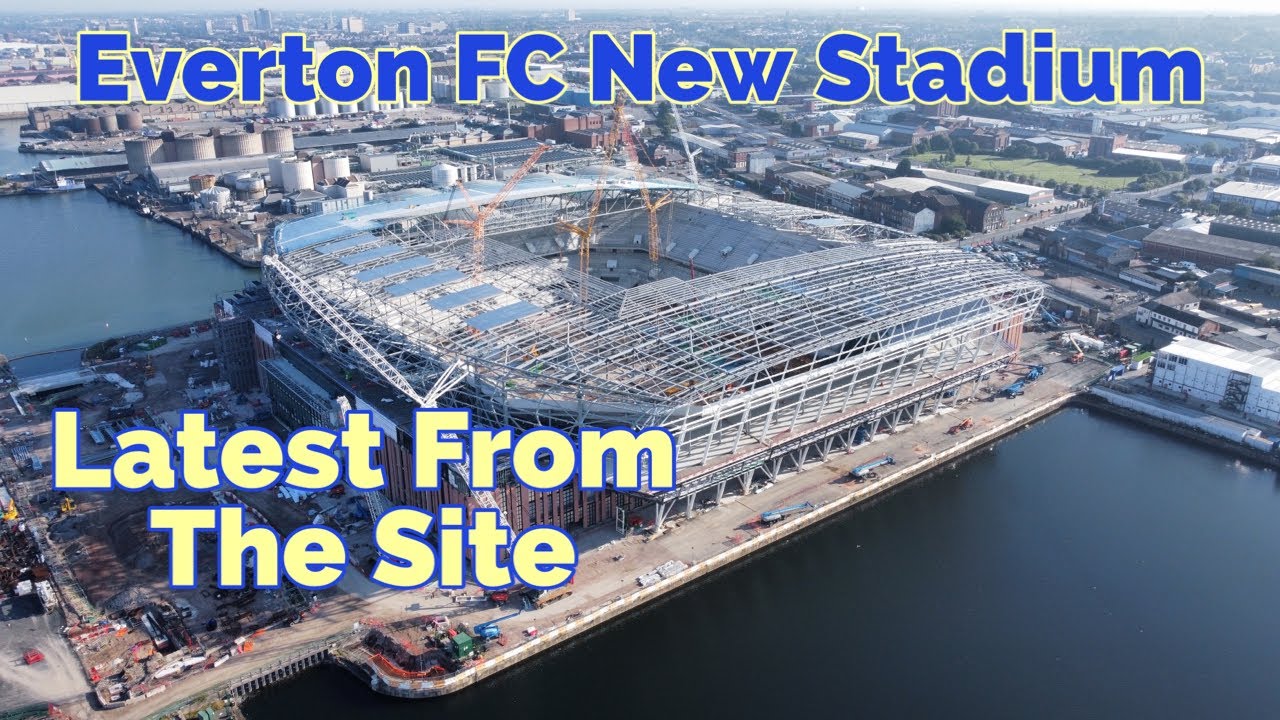 Work Is Back up and Running, Everton FC New Stadium - YouTube