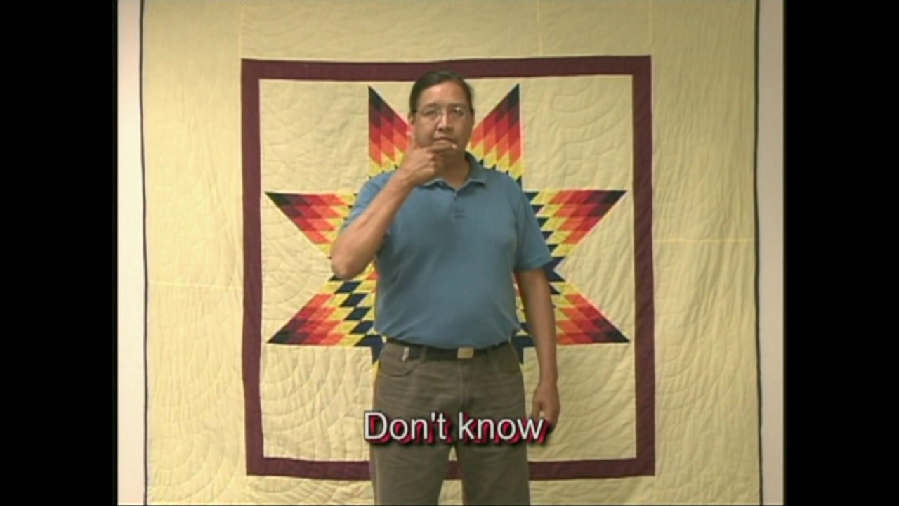 Hidatsa language - 20 entries with Plains Indian Sign Language - YouTube