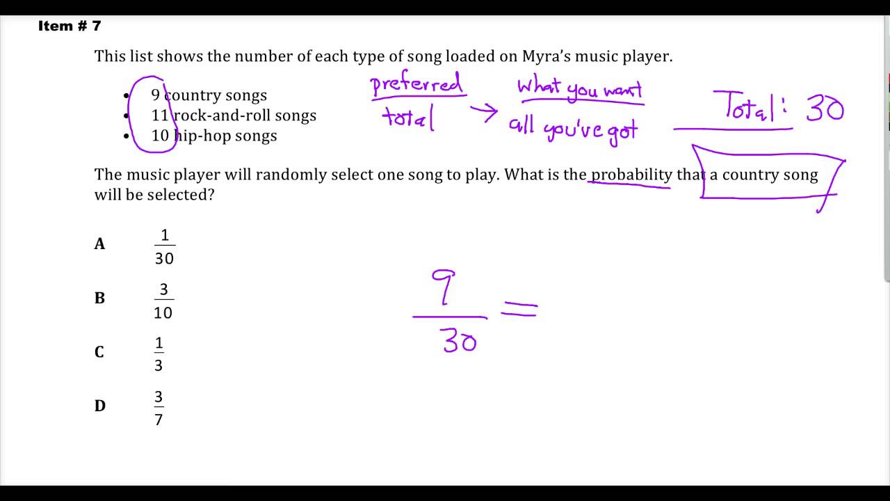 Item 7 - TN 7th Grade TCAP Math - Sp. 2014 Test Release - YouTube