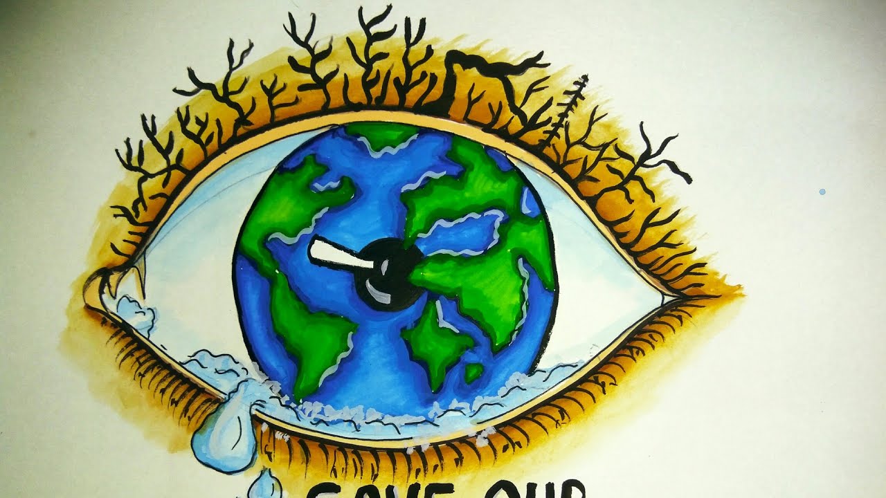 Poster Making Save Water Save Earth
