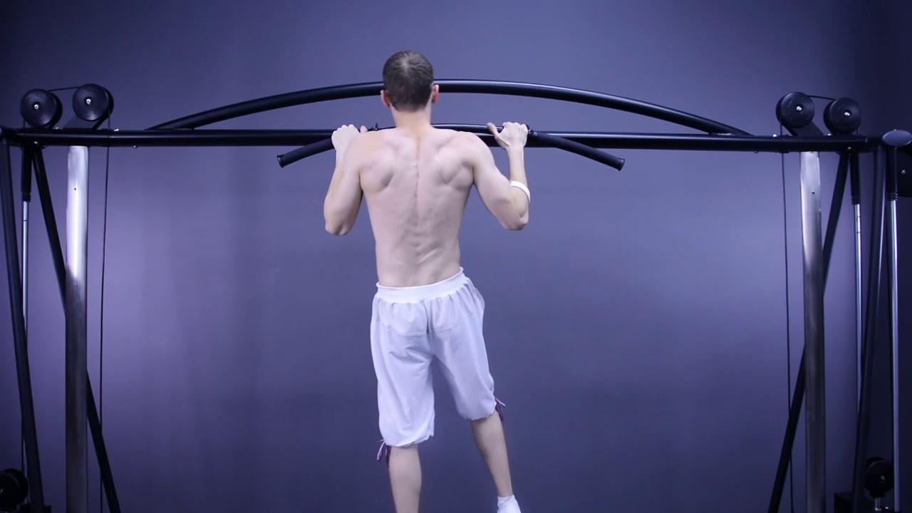 Side to side pull ups (source) - YouTube