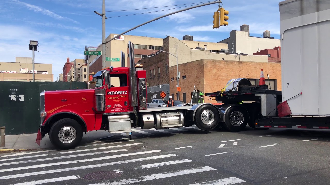 Pedowitz Machinery Movers 550 Washington B Roll Trucking - YouTube
