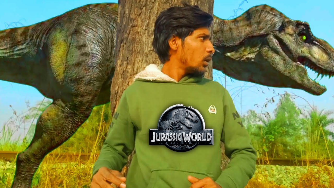 T-Rex Chase | Most REALISTIC T-rex chase Movie | Jurassic world short ...