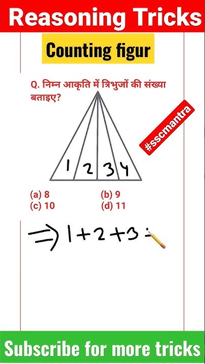 Reasoning tricks ||Counting figure reasoning || counting figure trick #sscmantra # ...