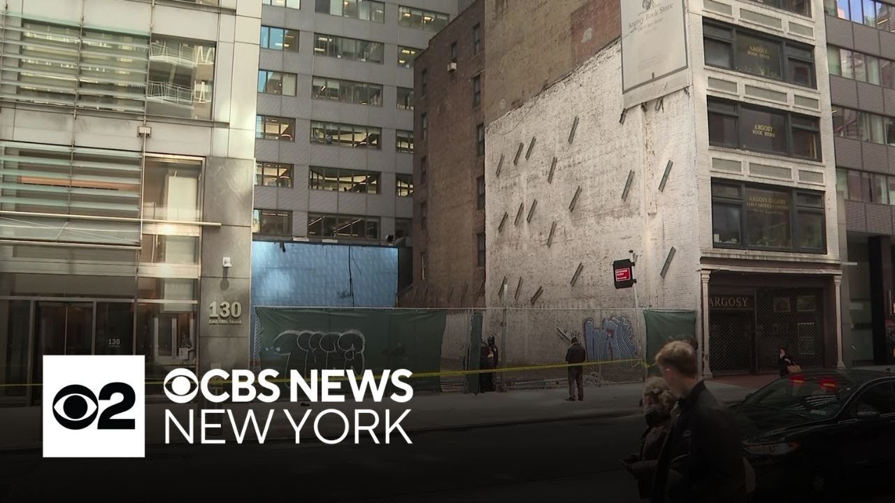 Midtown office building evacuated after basement wall collapses - YouTube