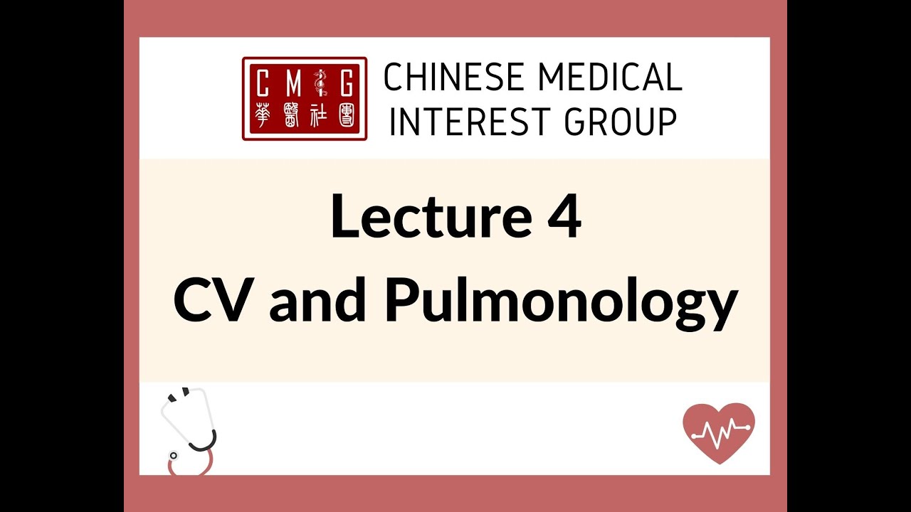 Lecture 4 CV and Pulmonology - YouTube