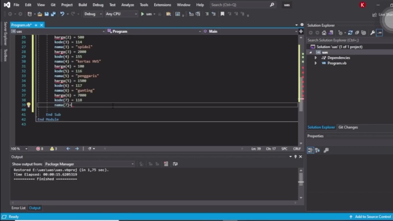 Penyederhanaan kode(koding)-UAS - YouTube