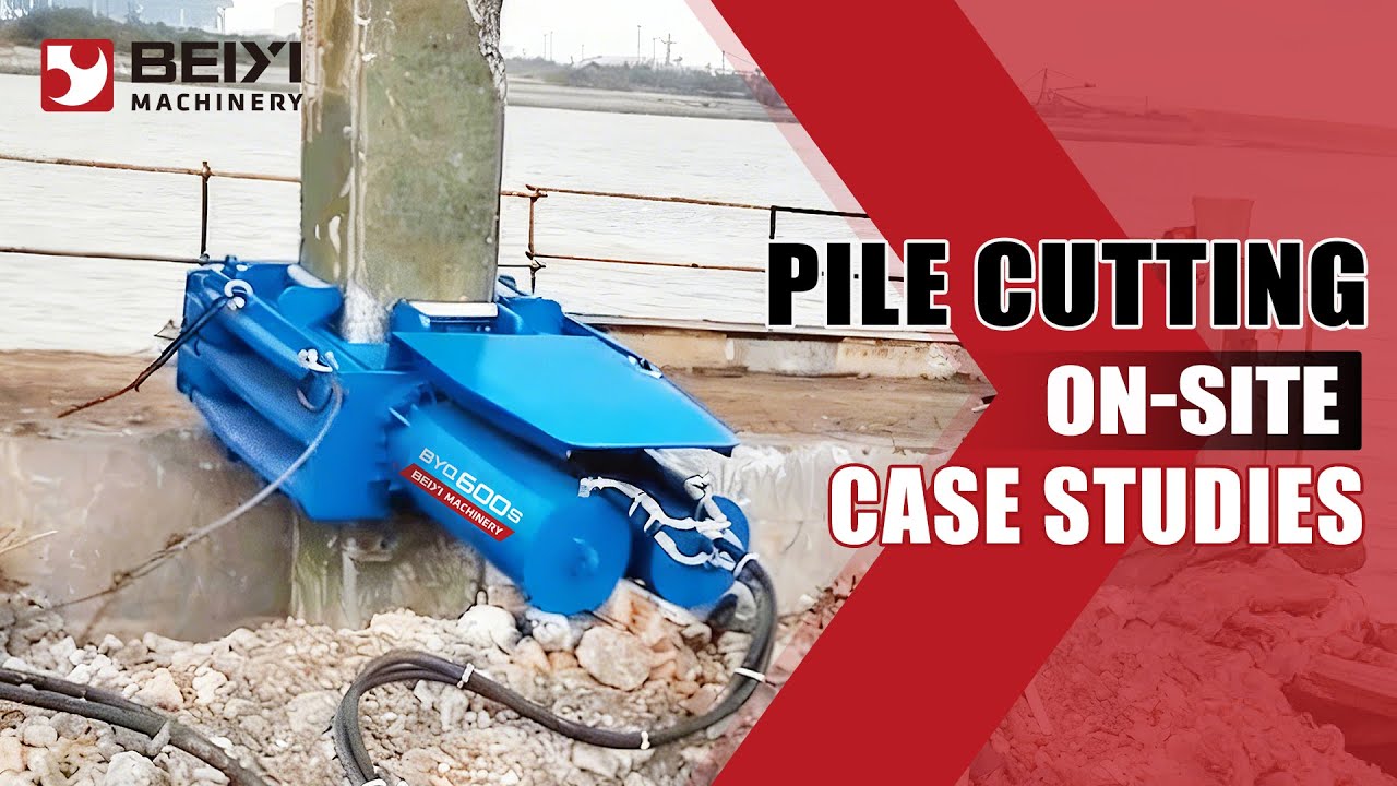 Pile Cutting Machine for Pile Trimming - YouTube