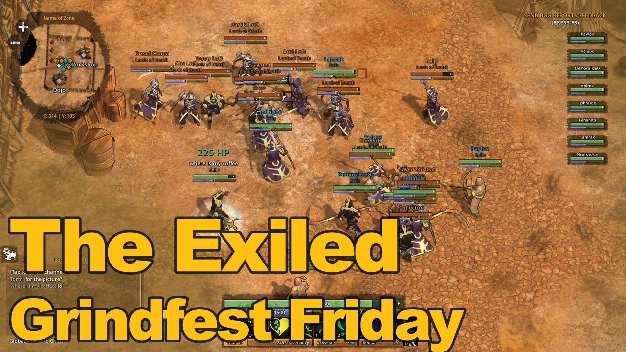 The Exiled Gameplay Grindfest Friday - MMOs.com - YouTube