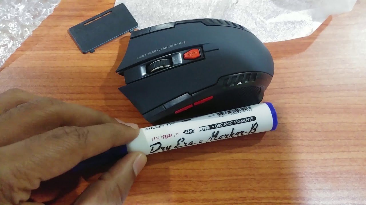 [4K video] Review - 2.4Ghz Wireless Optical Gaming Mouse- 1.3$ - YouTube