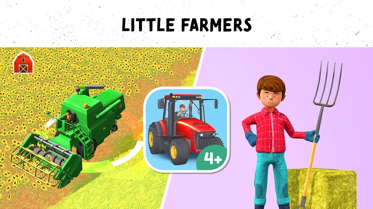 Little Farmers 🚜 3D farming game app for kids - YouTube