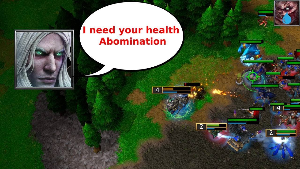 Warcraft 3 - ranked - I NEED YOUR HEALTH ABOMINATION ! - YouTube