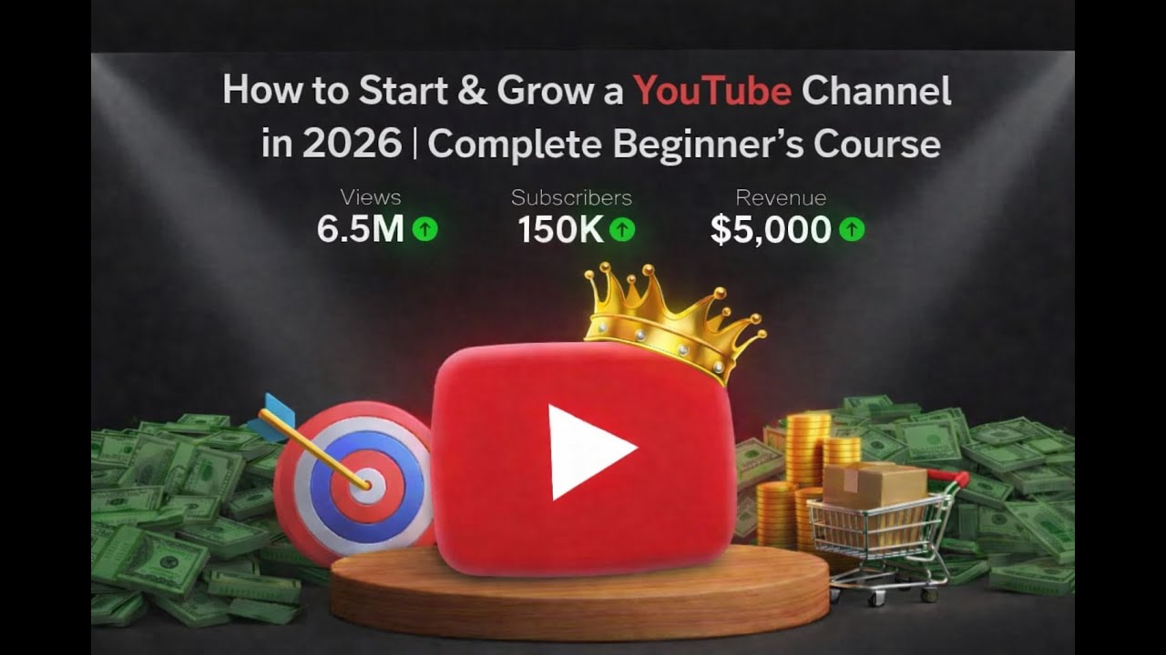 How to Start & Grow a YouTube Channel in 2026 | Complete Beginner’s ...