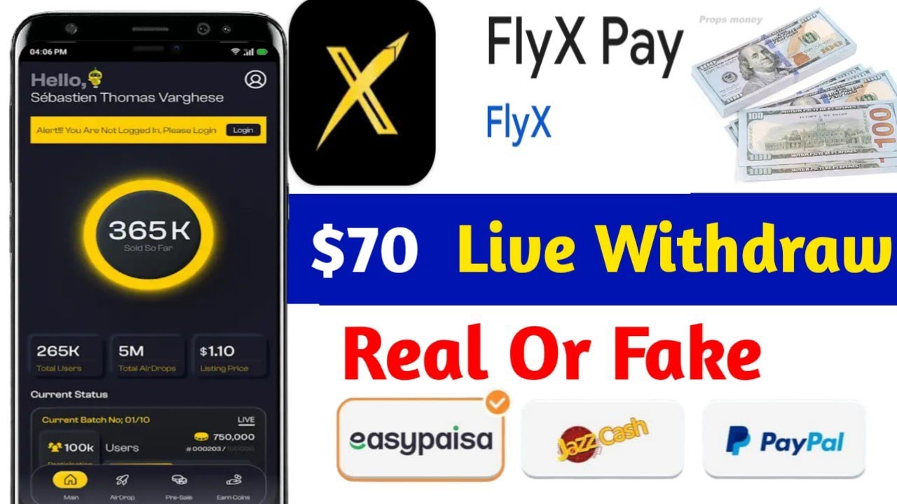 FlyX Pay Se Paise Kaise Kamaye || FlyX Pay App Withdrawal | FlyX Pay ...