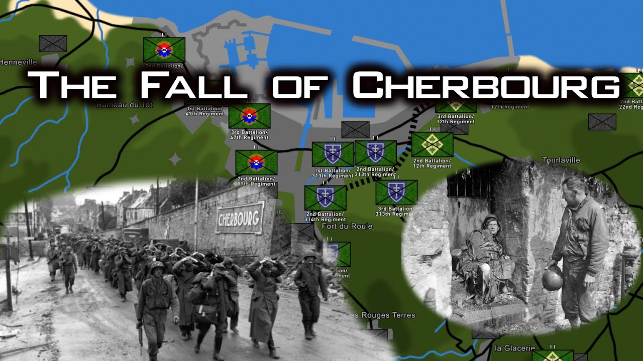 The Fall of Cherbourg | Utah Beach to Cherbourg , Normandy 1944 - YouTube