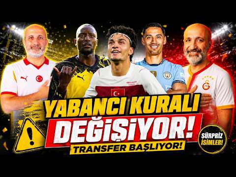 GALATASARAY TRANSFERE BAŞLIYOR TFF YABANCI KURALINI DEĞİŞTİRİYOR CAN UZUN GUIRASSY TIJJANI REIJNDERS