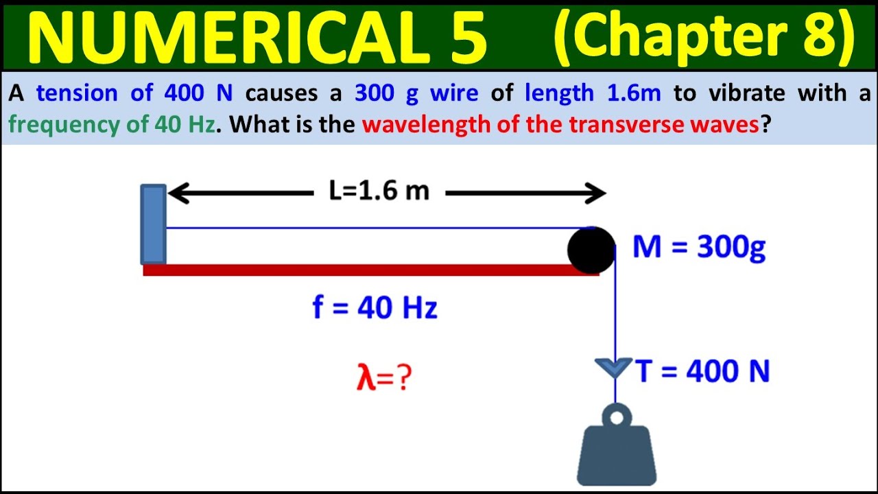 Numerical 5 Chapter 8 Physics Class 11 | Waves | 1st Year KPK Syllabus ...