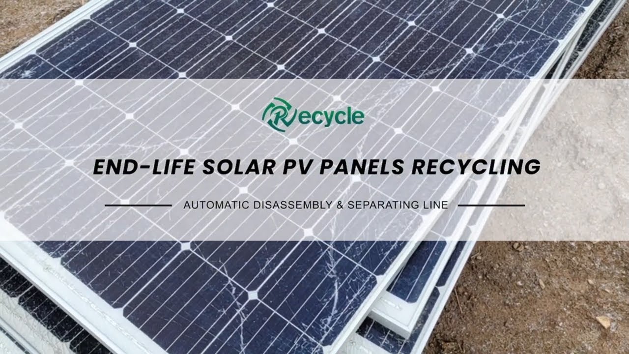 Solar Panel Recycling: Automatic Disassembly & Separating Machine - YouTube