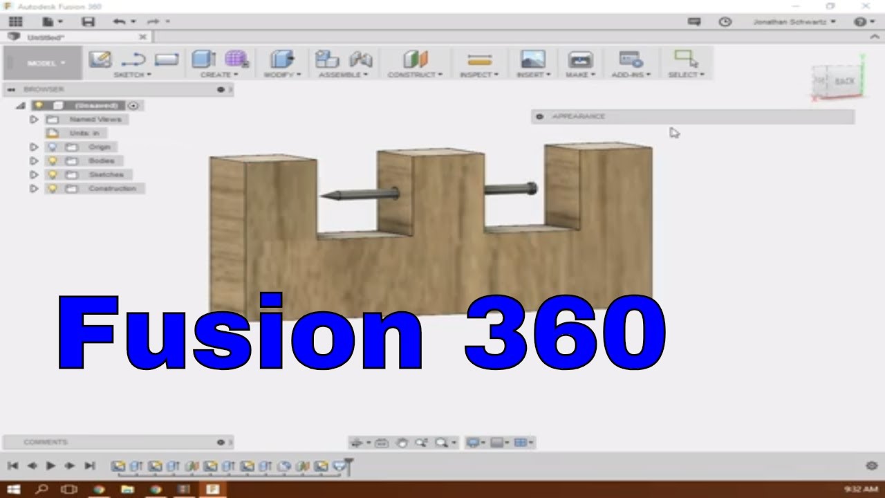 How to Draw the Wood Nail Puzzle in Fusion 360 - YouTube