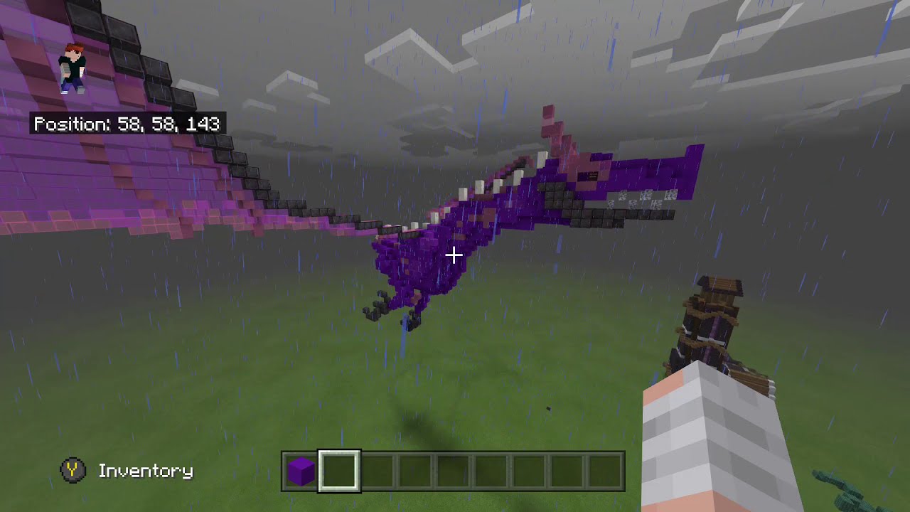 Minecraft Organic Dragon Build - YouTube